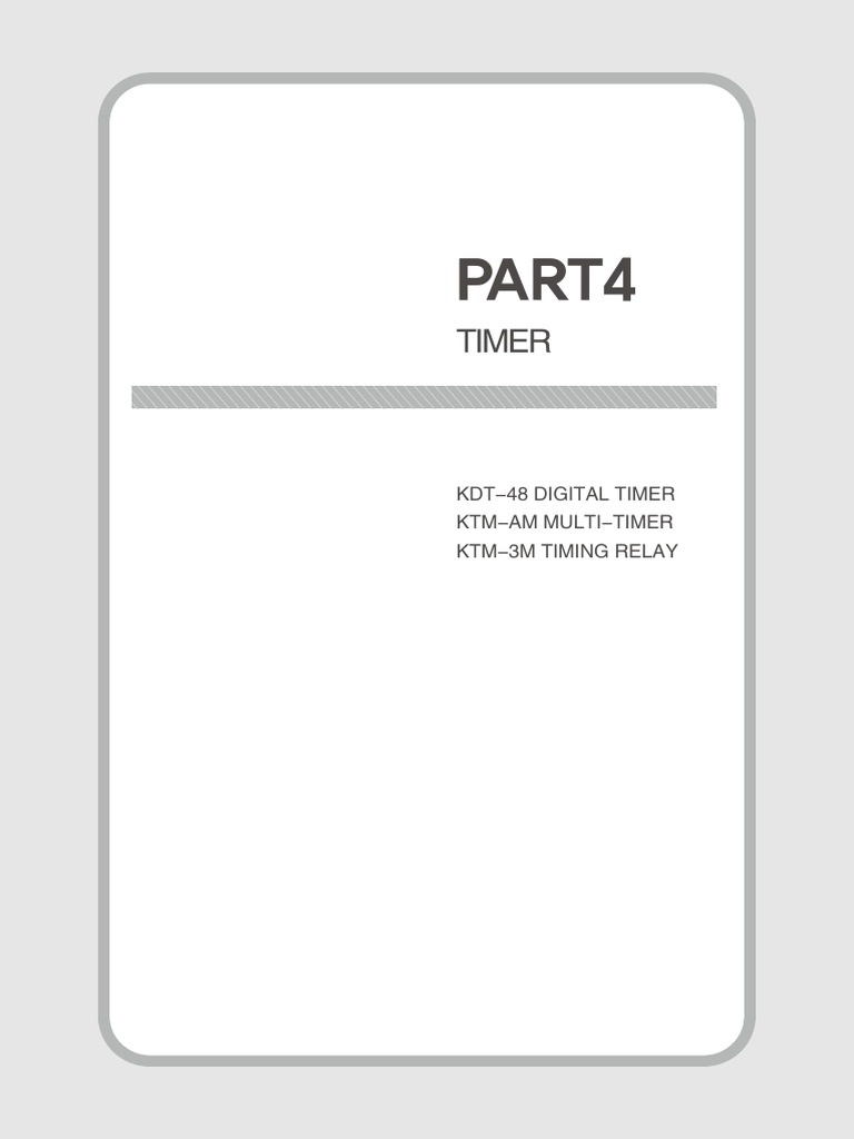KDT TIMER | PDF