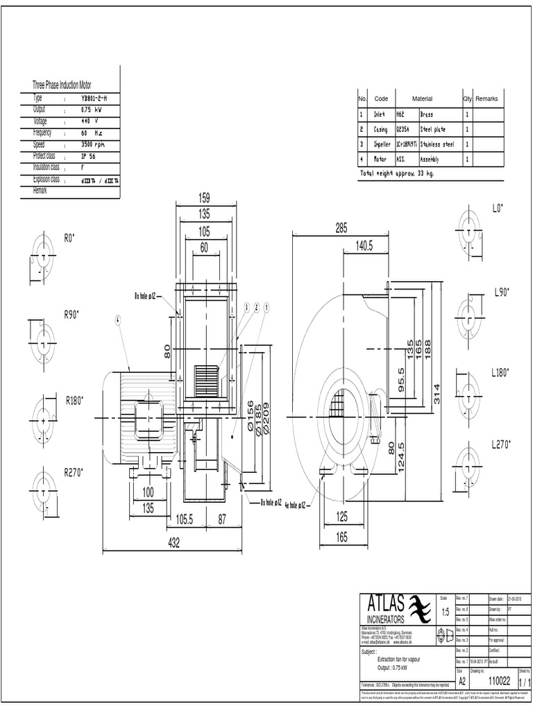 110022-1 Extraction Fan For Vapour | PDF | Electrical Components ...
