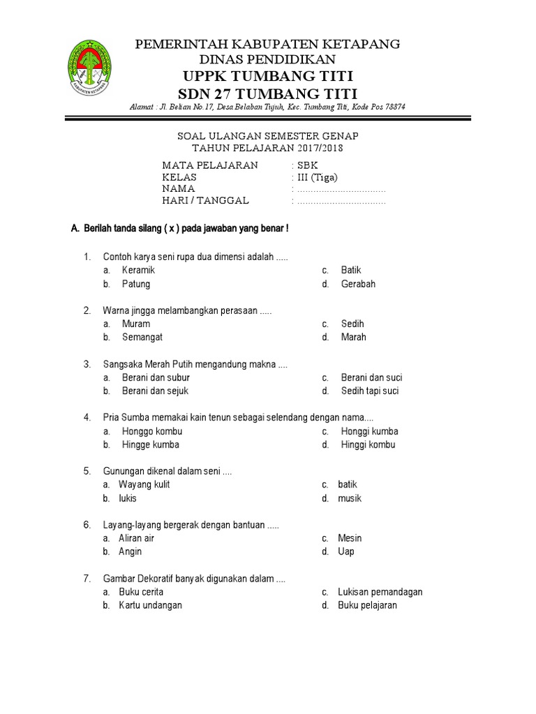 SBK - Kelas Iii | PDF