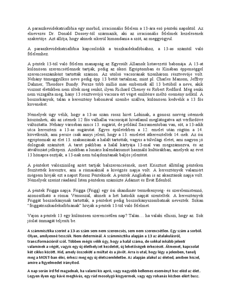 Péntek 13 Varázslat | PDF