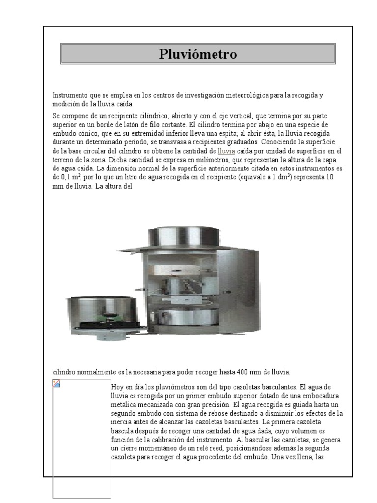 Pluviómetro | PDF | Herida | Lluvia
