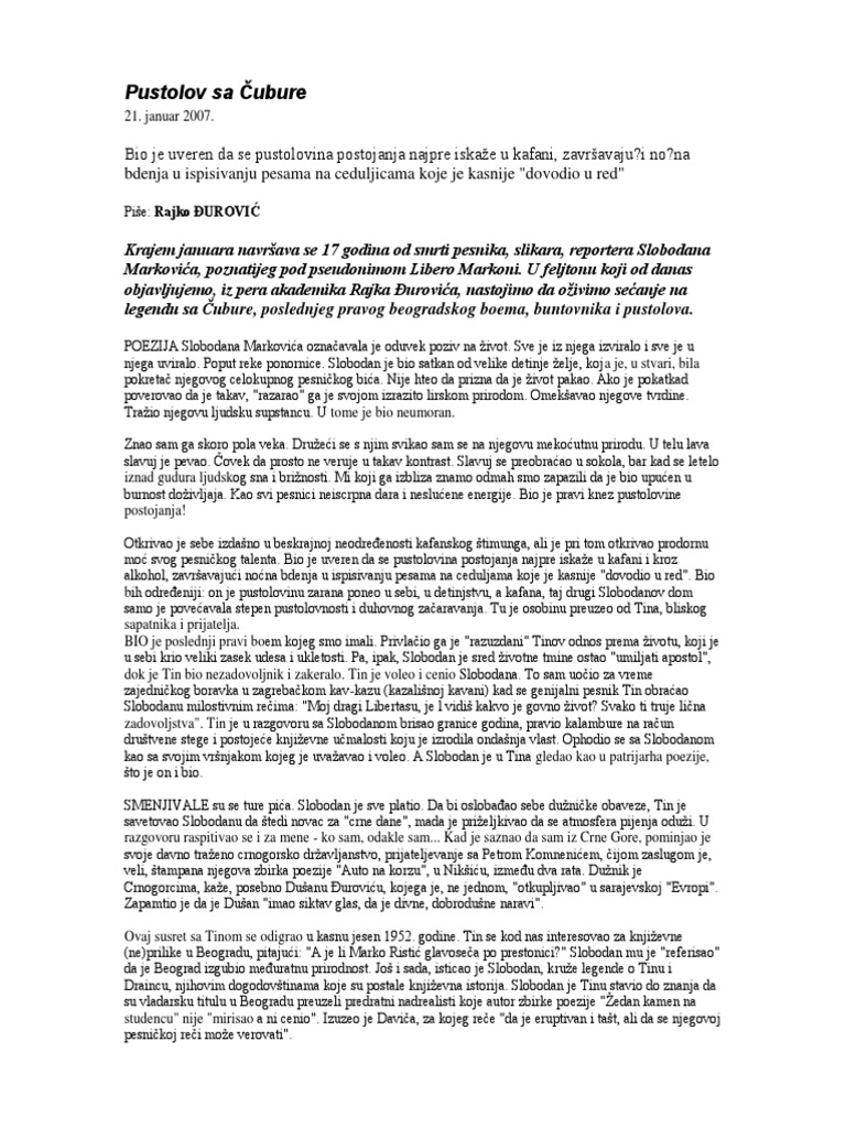 Libero Markoni | PDF