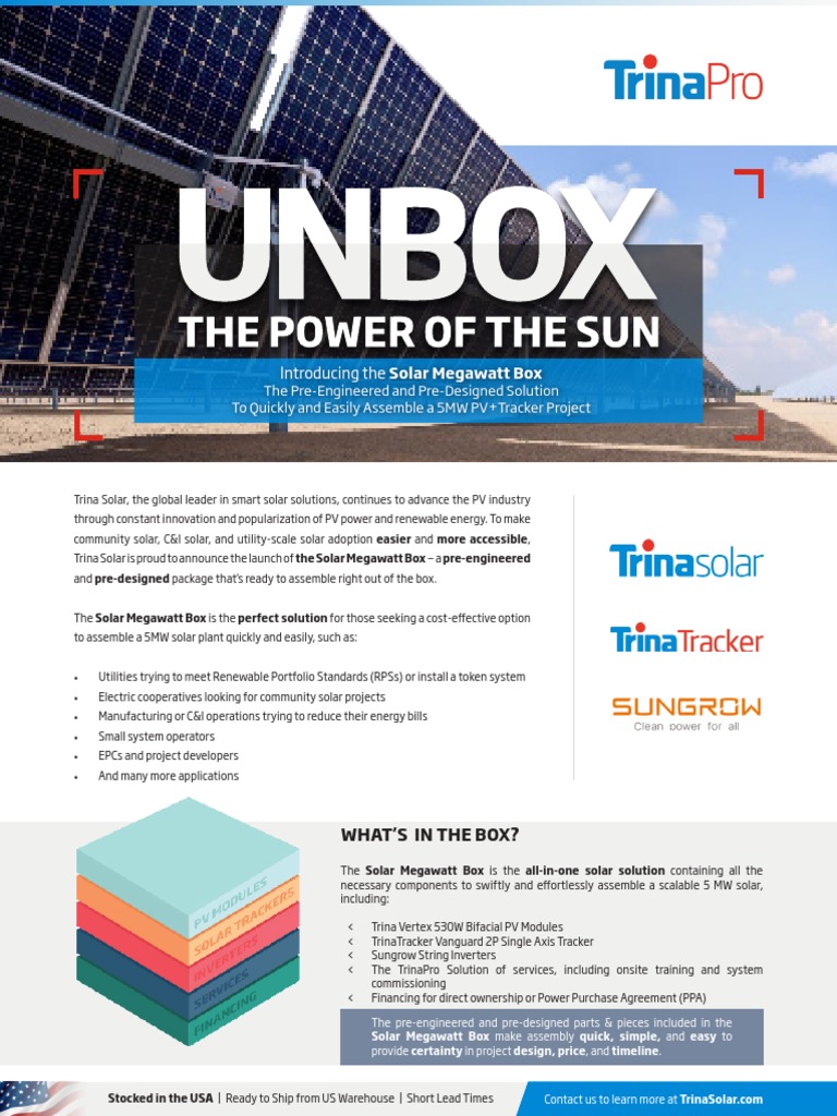 Introducing the Solar Megawatt Box: A Pre-Engineered and Pre-Designed ...