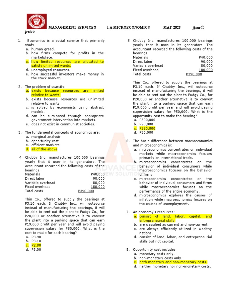 MICROECONOMICS | PDF | Supply And Demand | Economic Equilibrium