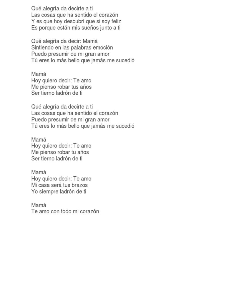 MAMA (Timbiriche) | PDF MAMA (Timbiriche) | PDF