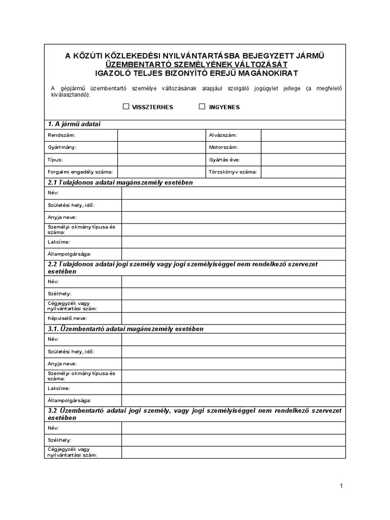 Gepjarmu Uzembentartoi Szerzodes-1 | PDF