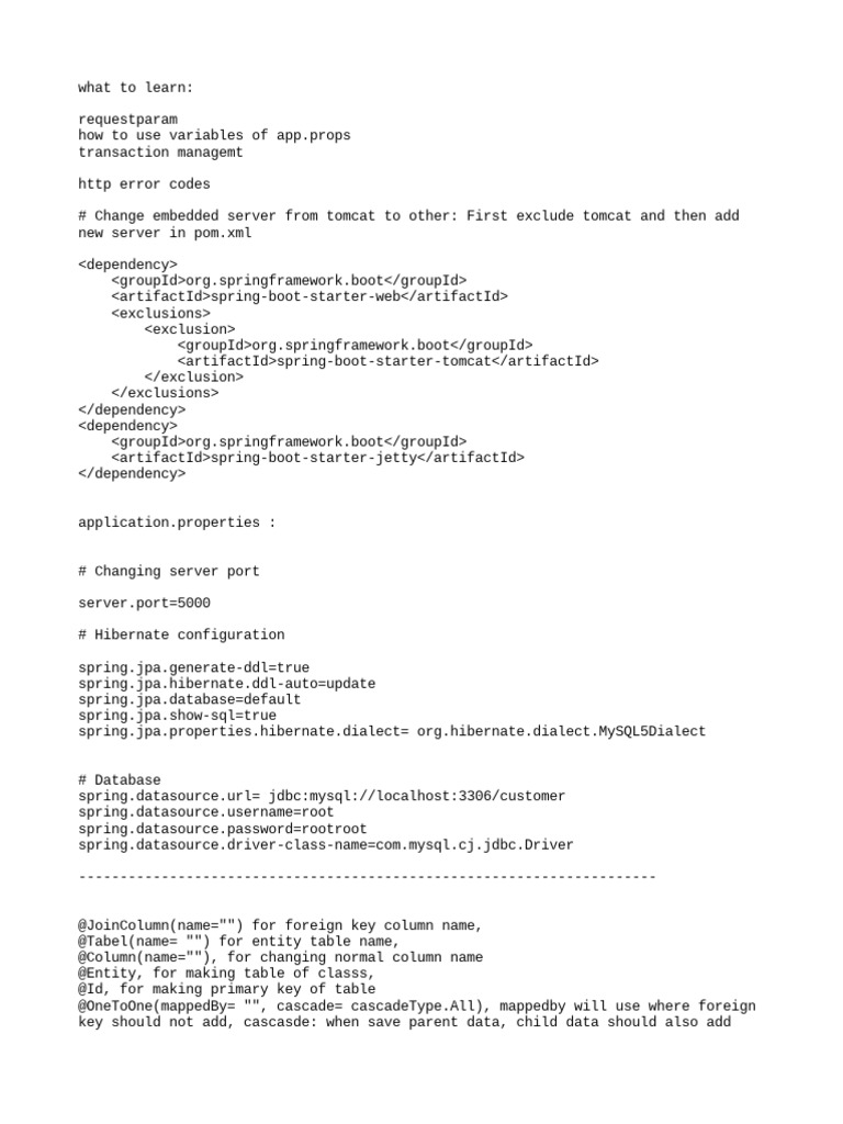 Spring Boot and API | PDF | Computing | Information Technology Management