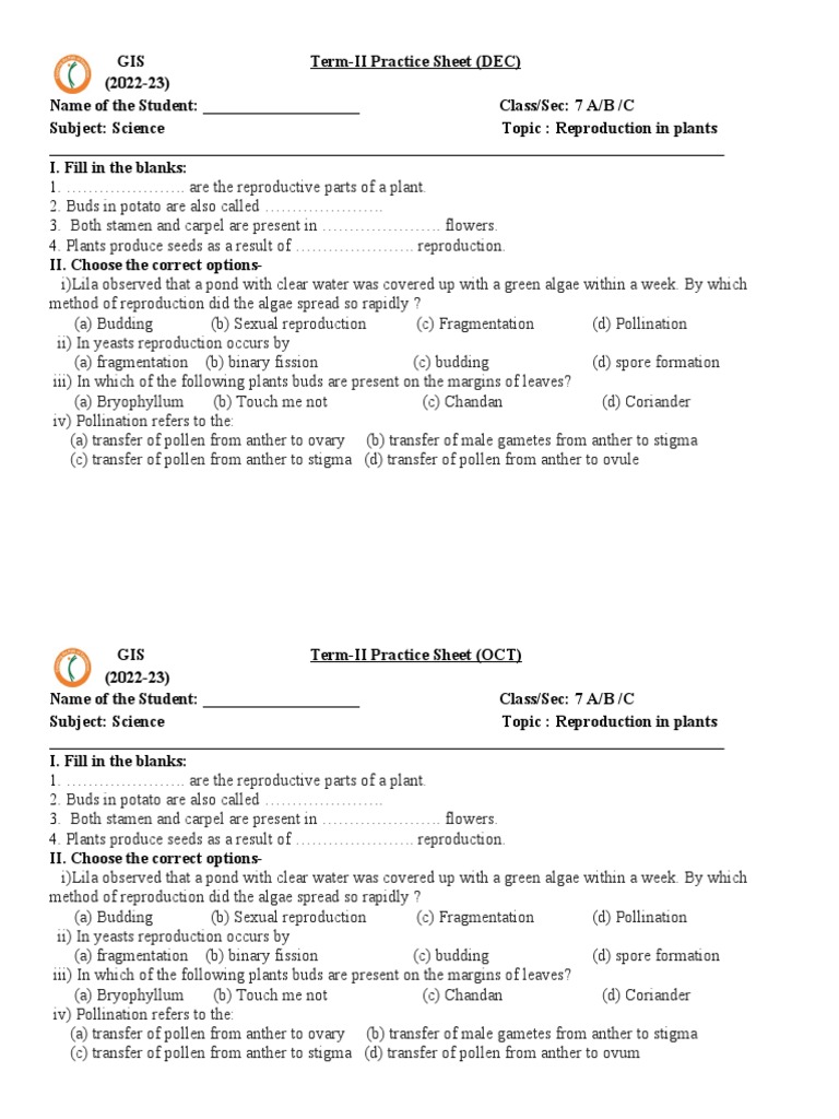 Grade 7 ch-12 | PDF | Sexual Reproduction | Flowers