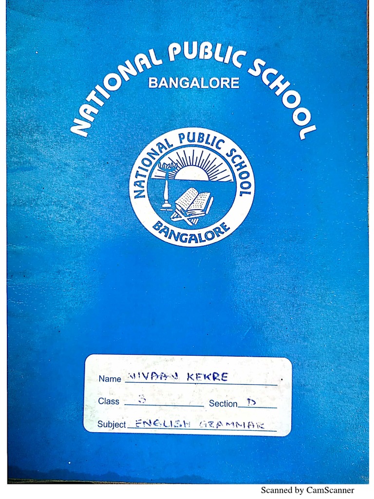 Notebook Grade 3 English CBSE | PDF