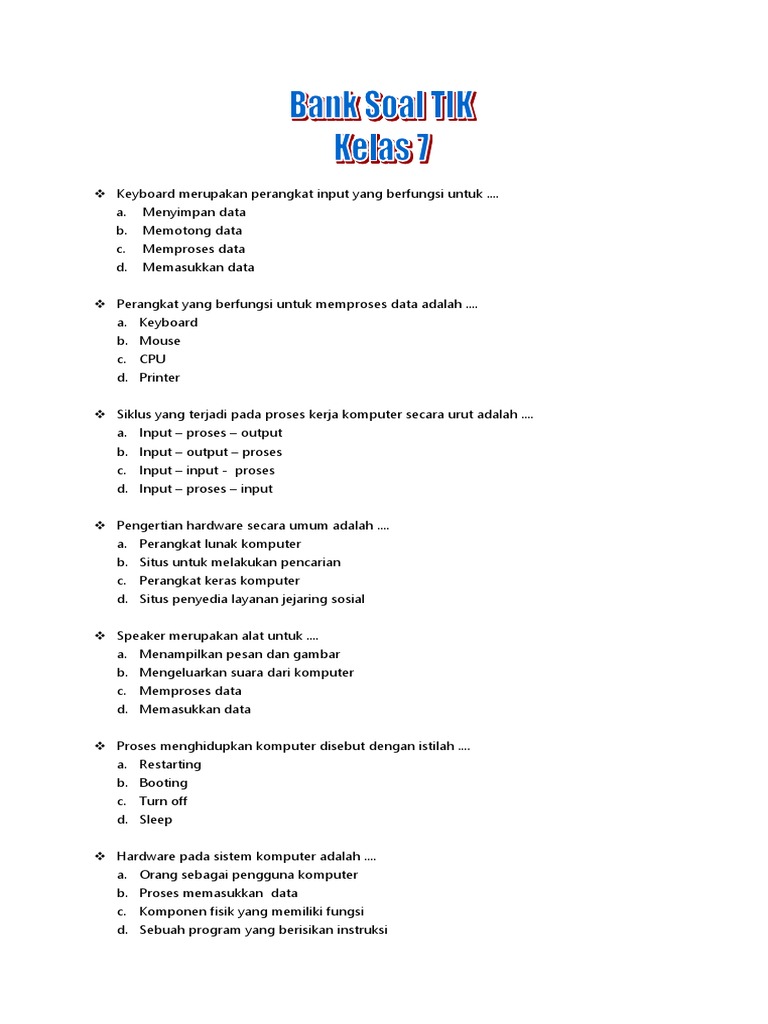 Perangkat Keras dan Fungsi Komputer | PDF | Komputer