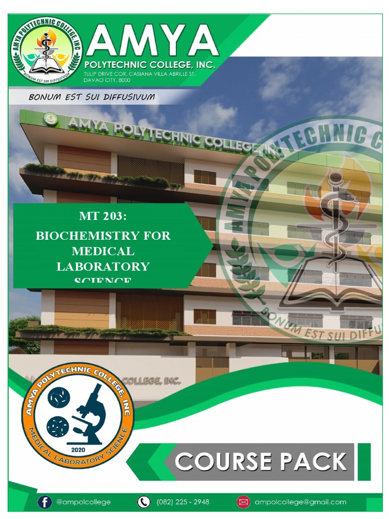 Biochemistry for Medical Lab Science | PDF