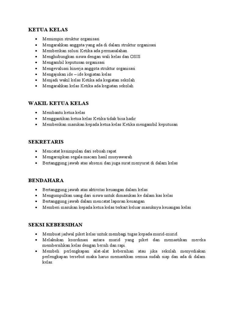 Ketua Kelas | PDF