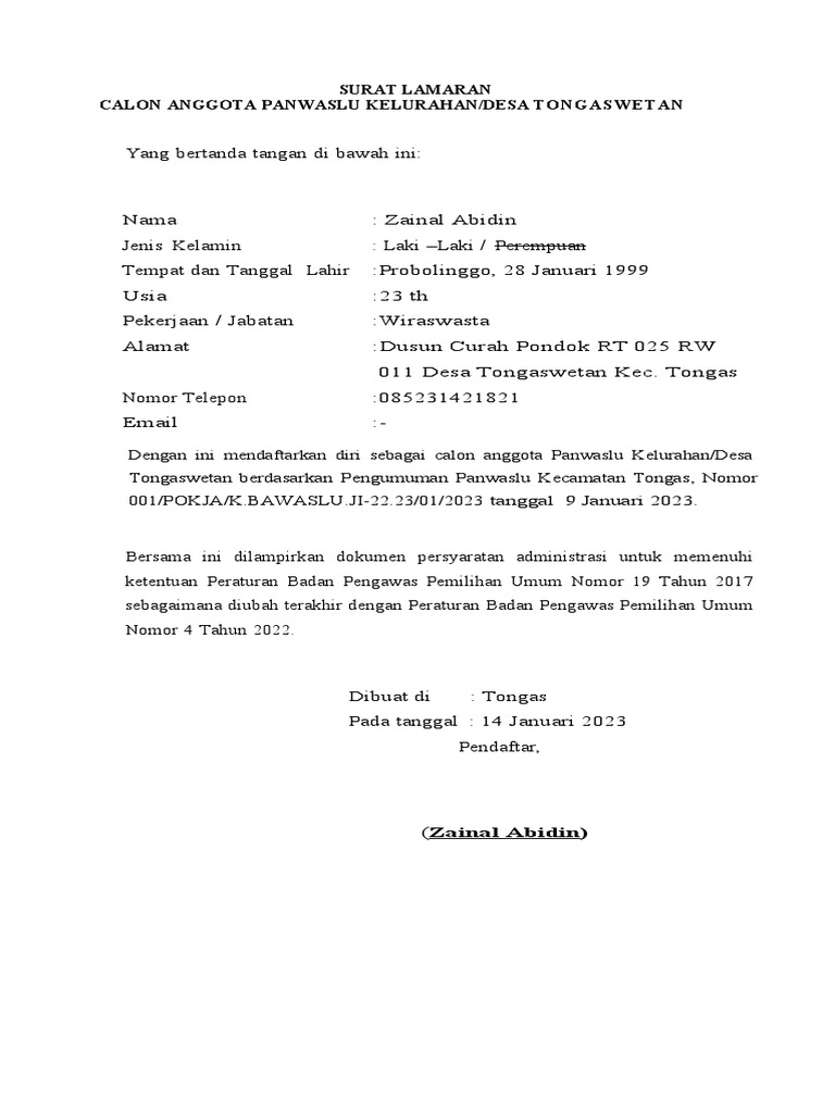 Persyaratan Pendaftaran PKD Tongaswetan 2 | PDF
