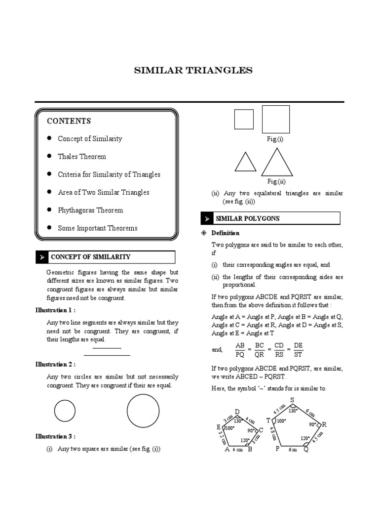 Geometry: Similar Triangles Guide | PDF | Triangle | Geometry