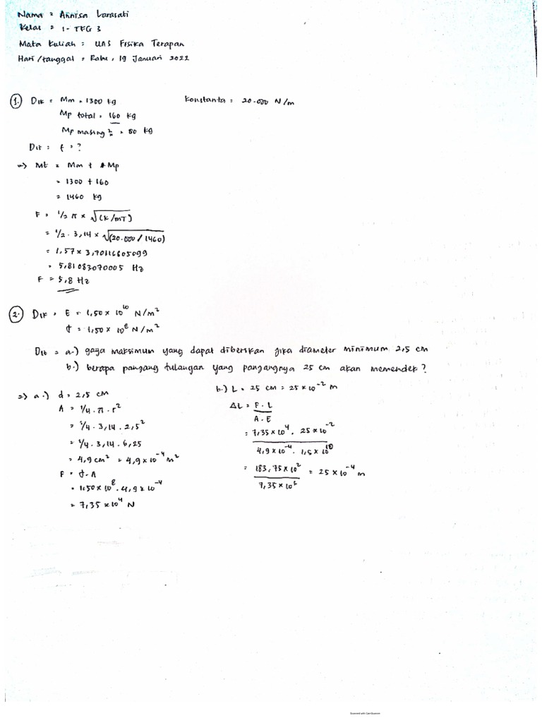 Uas Fisika Terapan | PDF