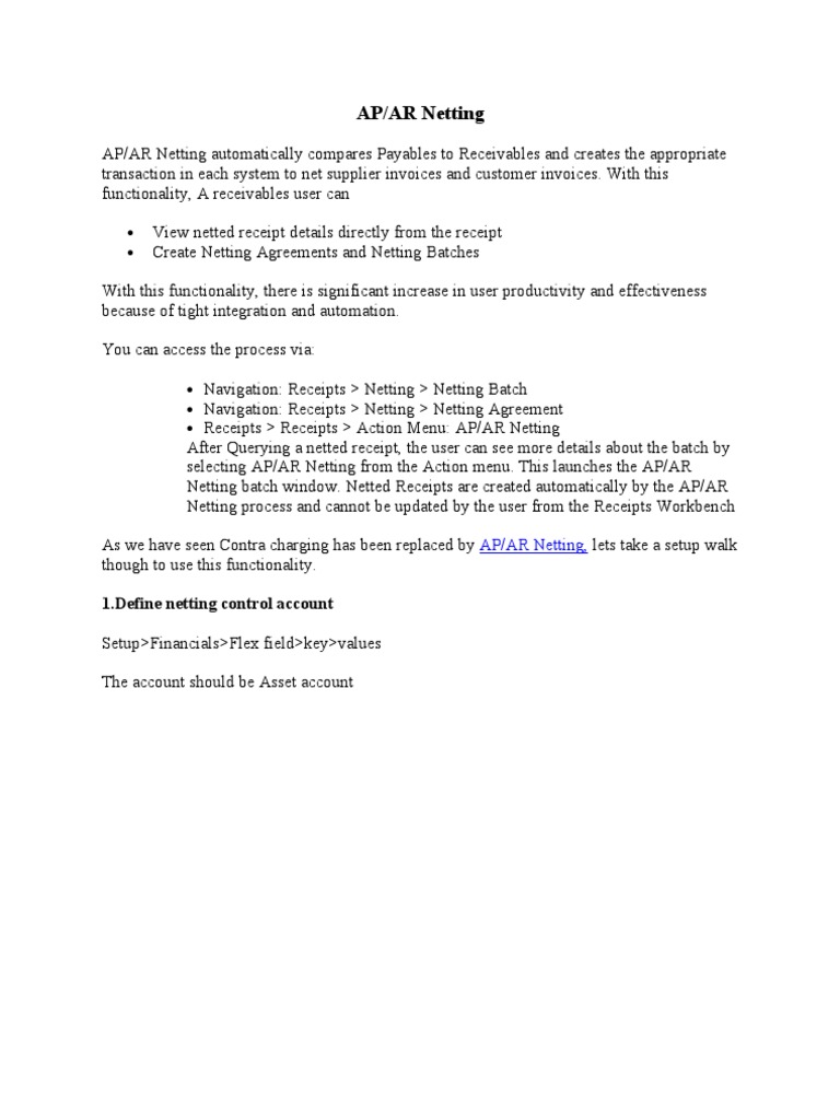 APAR Netting | PDF | Receipt | Invoice