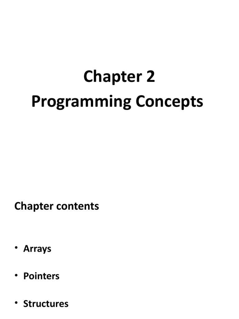 Chapter 2 Pdf Pointer Computer Programming Array Data Structure