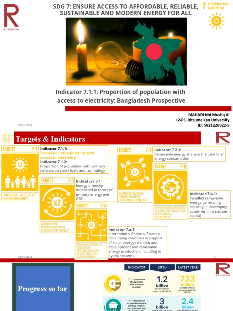 SDG 7 Presentations | Download Free PDF | Sustainable Development ...
