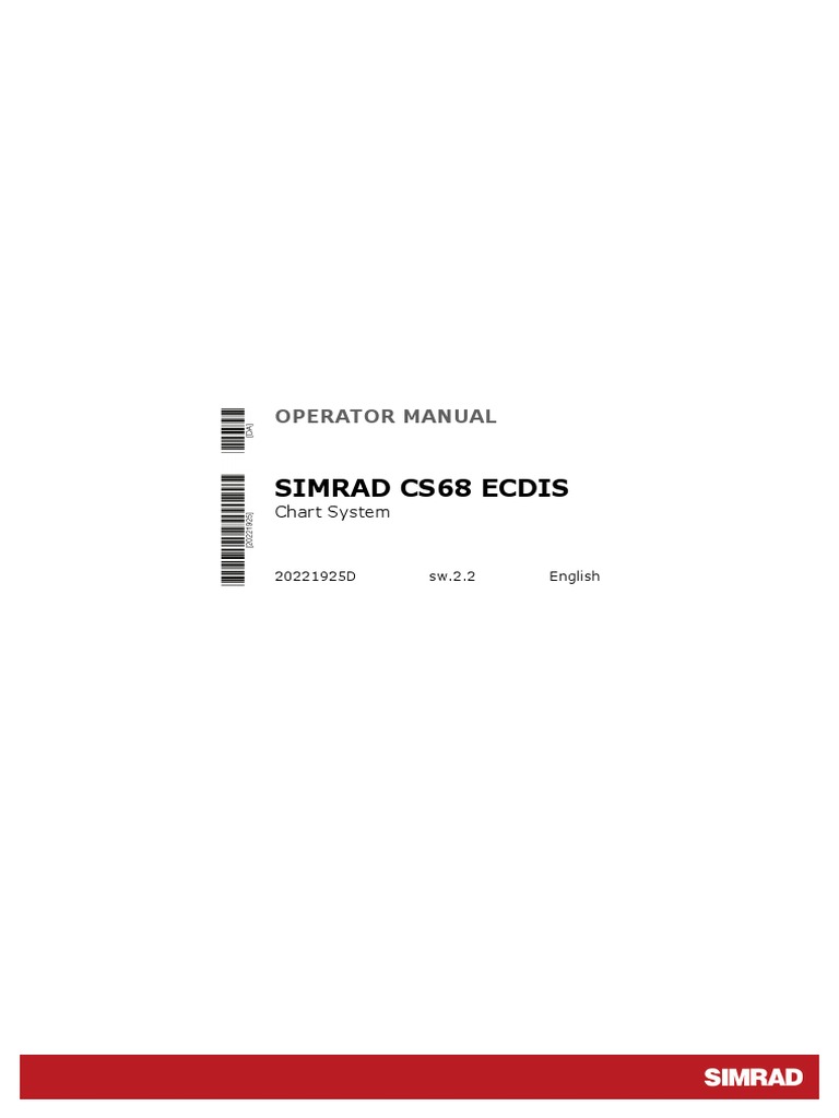 CS68 ECDIS Manual | PDF | Menu (Computing) | Computer Keyboard