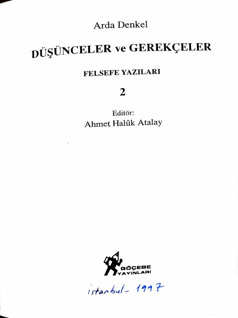 Arda Denkel, Bilim Bilgi Ve Kuşku | PDF