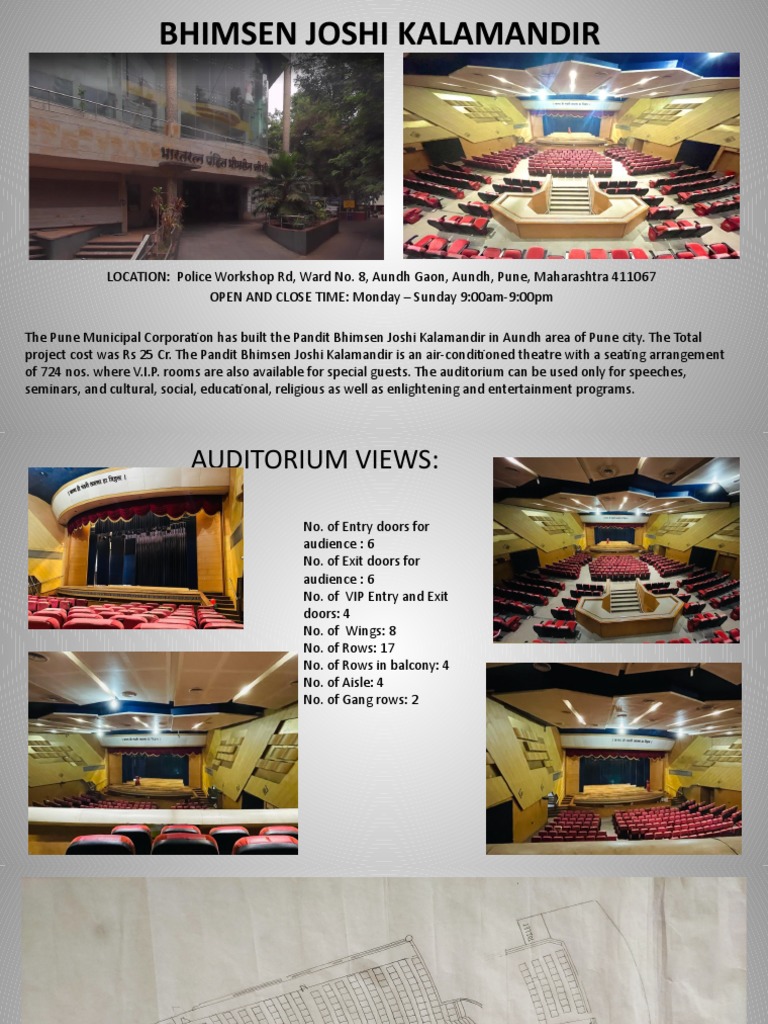 Bhimsen Joshi Kalamandir 01 | PDF | Architectural Design | Architecture