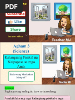 SCI3 - Q2 - M6 - Mga Bahagi NG Ibat't Ibang Uri NG Halaman | PDF