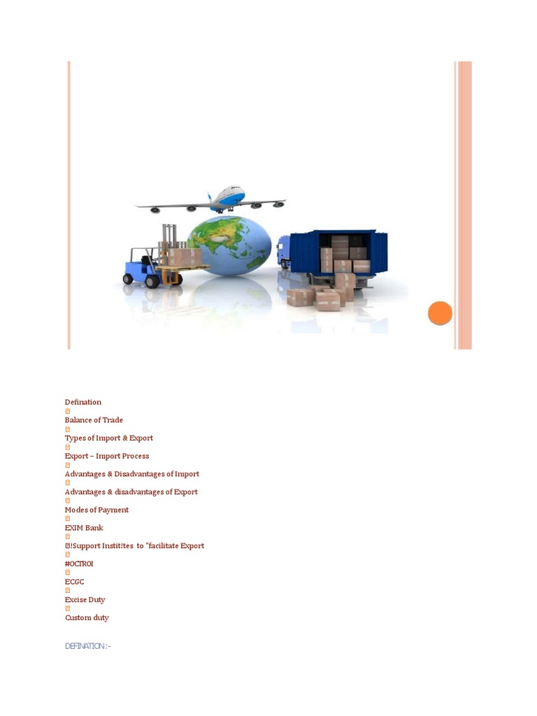 Import & Export Basics Explained | PDF | Business