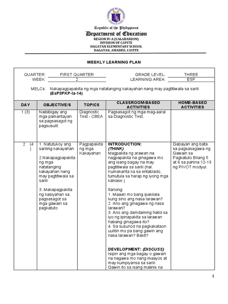 WLP Q1 W2 Esp | PDF