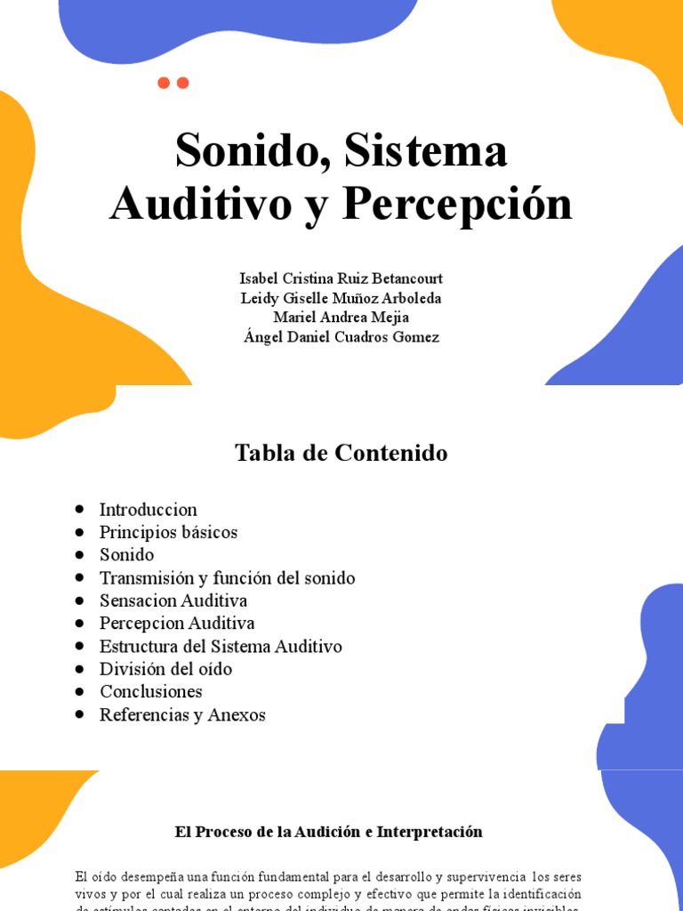 Percepción Del Sonido | PDF | Sonido | Escuchando
