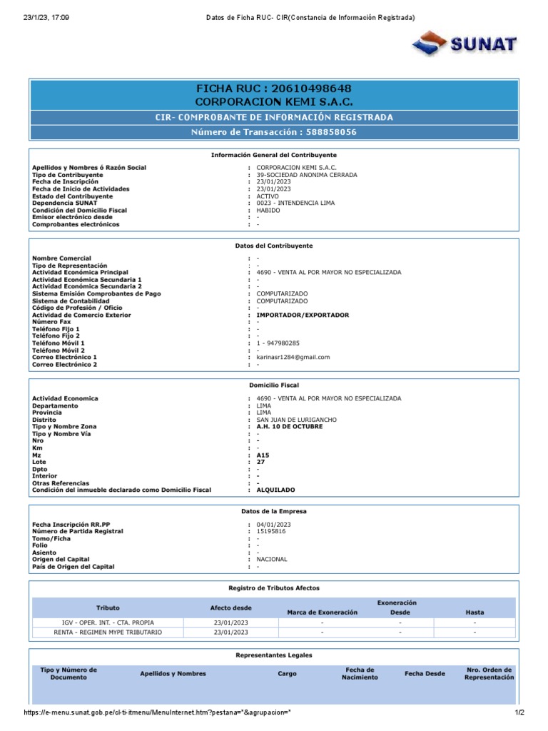 Sunat - Menú Sol-56 | PDF | Economias