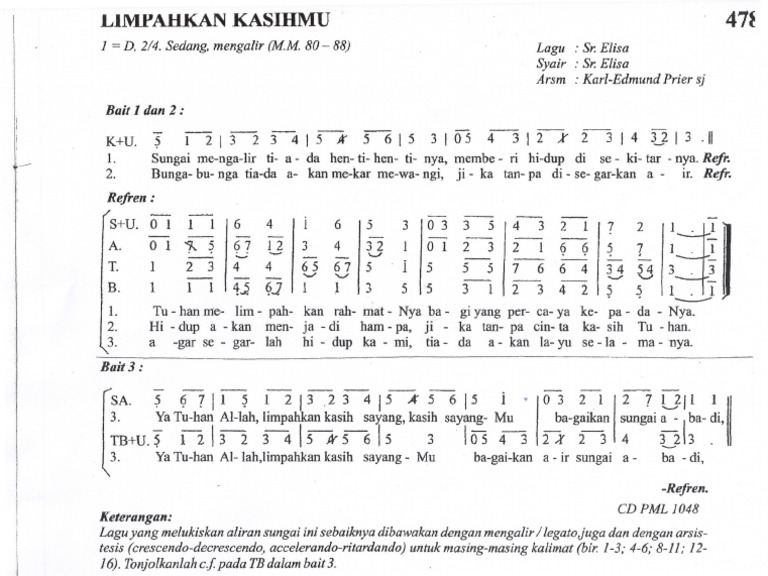 KKF - Limpahkan Kasihmu MB 478 | PDF