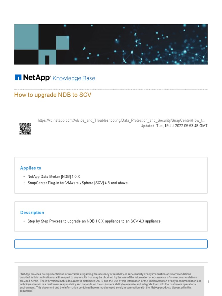 How To Upgrade NDB To SCV | PDF | Copyright | Computing