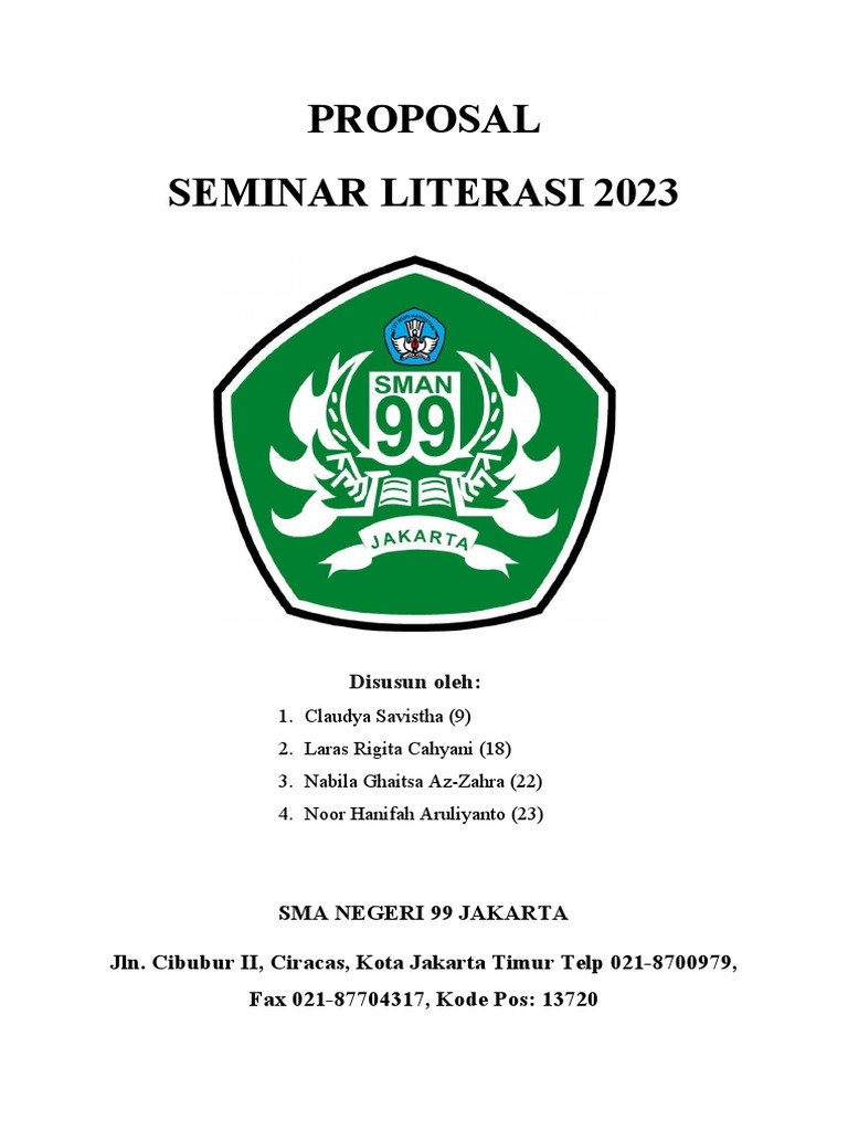 Proposal Seminar Literasi | PDF