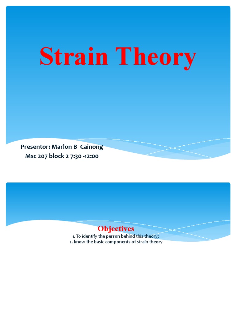 Understanding Strain Theory in Sociology | PDF | Criminology ...
