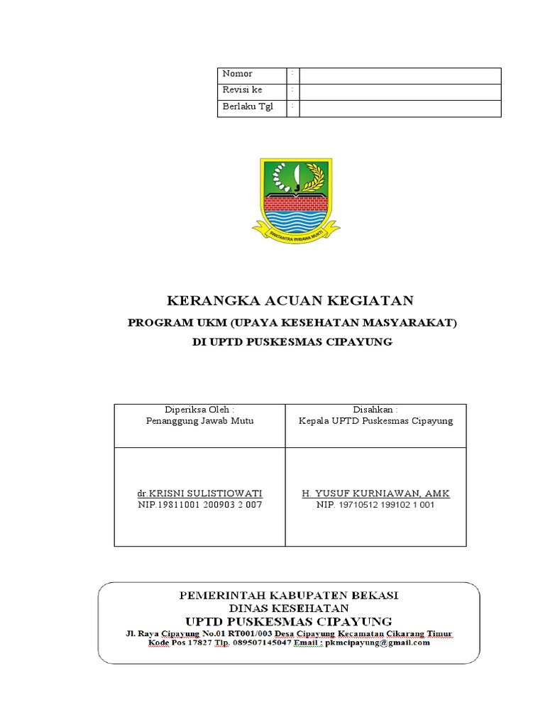 Kak Kegiatan Ukm | PDF