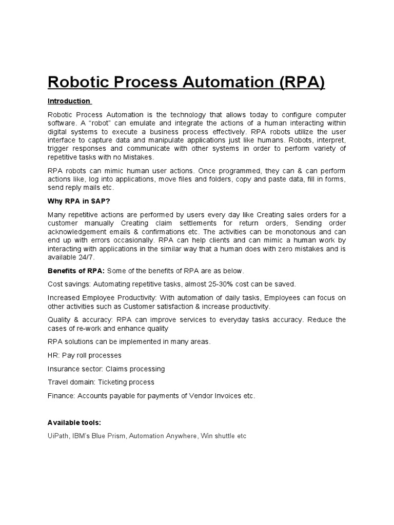 RPA OTC Automation | PDF | Graphical User Interfaces | Systems Engineering