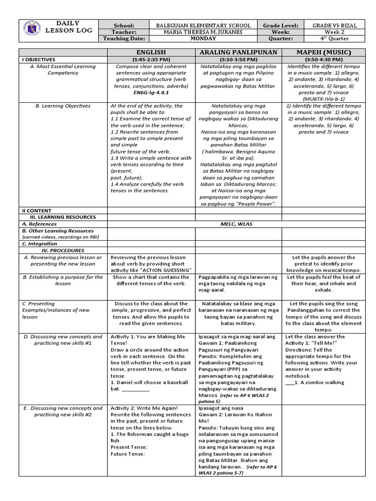 DLL Format | PDF | Tempo | Verb