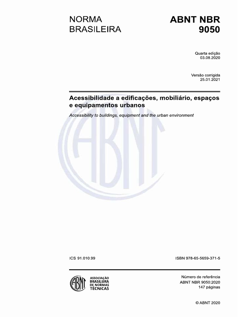 NBR 9050-2021 Versão Corrigida | PDF