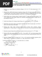 Soal Dan Pembahasan OSNP Matematika SMA 2024 | PDF