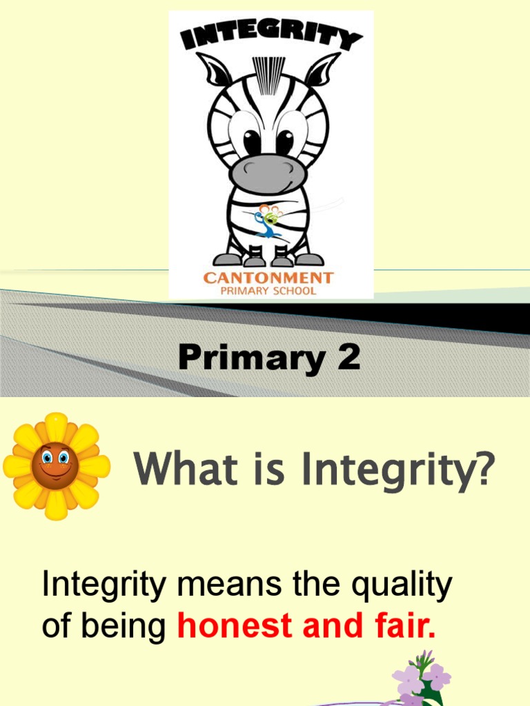 SLS - P2 - Integrity - Classroom Lesson Slides - 2021 | PDF