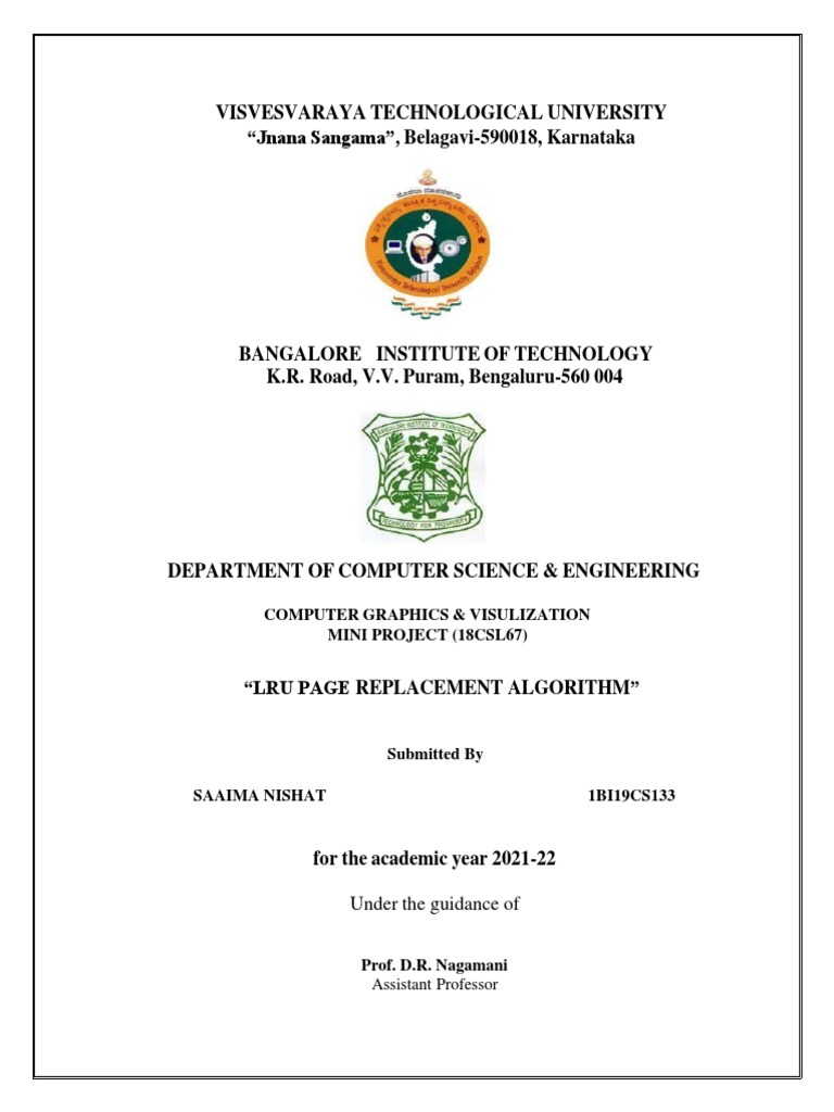 Lru Page Replacement Algorithm Using Computer Graphics | PDF | Computer Aided Design | Simulation