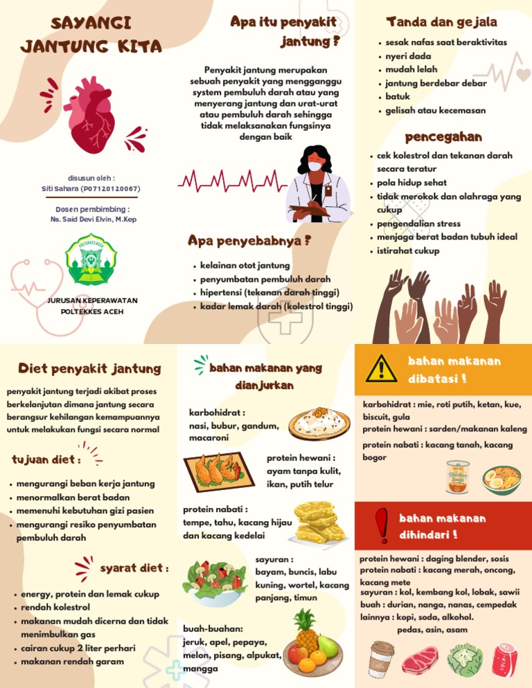 Leaflet Kesehatan Jantung | PDF