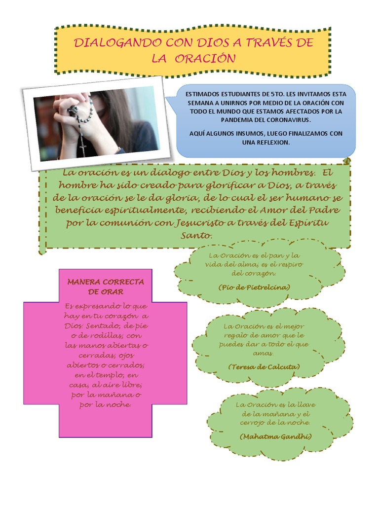 Dialogando Con Dios ... A Oración Quinto | PDF