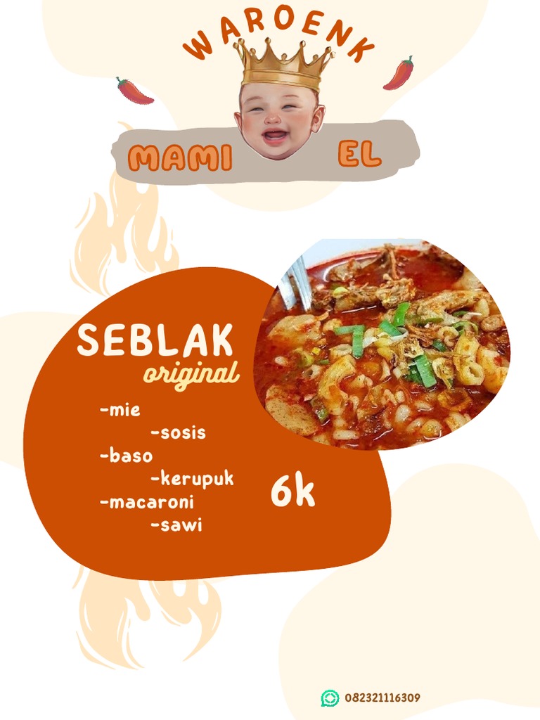 Menu Spesial Warung Mami El | PDF