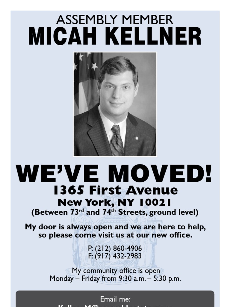 New Office Location for Micah Kellner | PDF