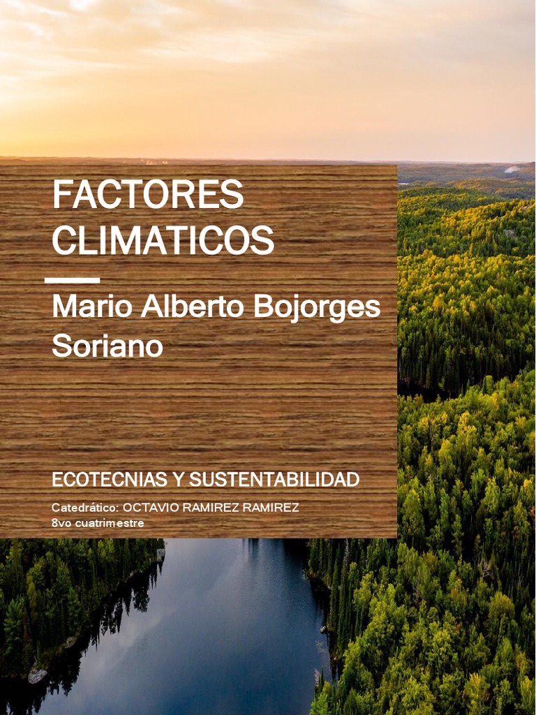 Mario Bojorges (Factores Climaticos) | PDF | Clima | Humedad