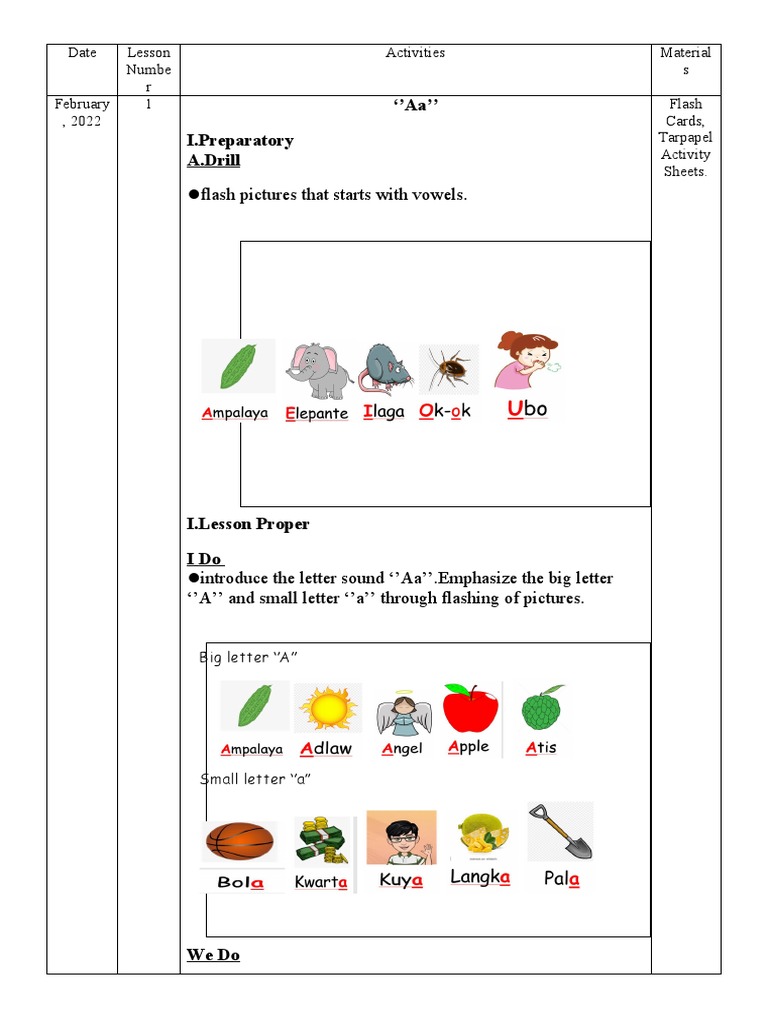 WEEKLY READING PLAN (WEEK 3) - Feb NON READERS | PDF | Linguistics ...