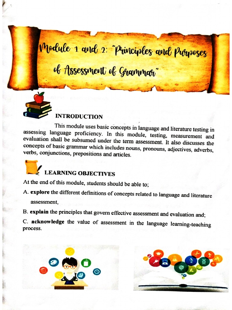 Teaching and Assessment of Grammar Module | PDF