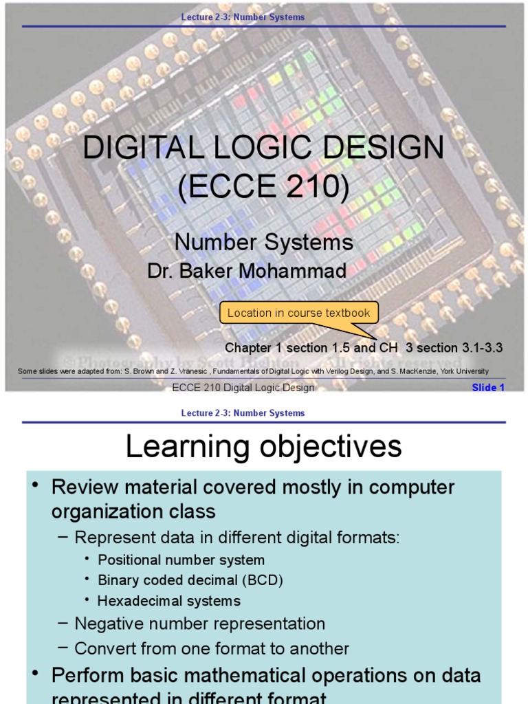 ECCE 210-Lect-2-3-NumberSystem | PDF | Binary Coded Decimal | Ascii