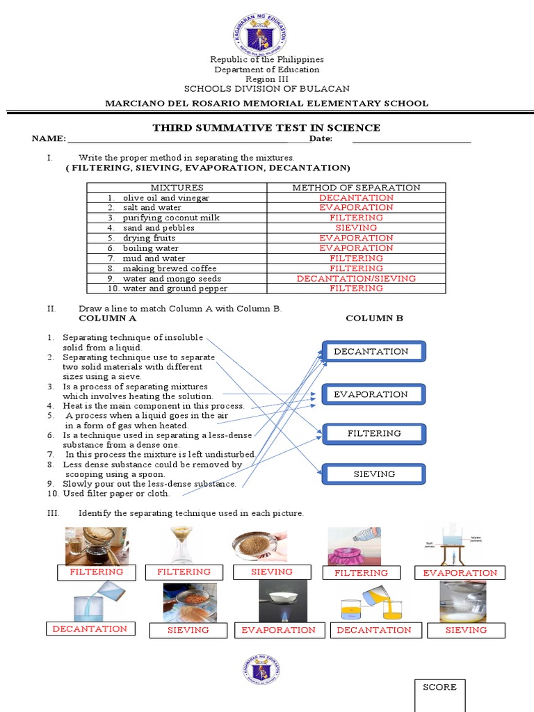 Summative Test No.3 | PDF